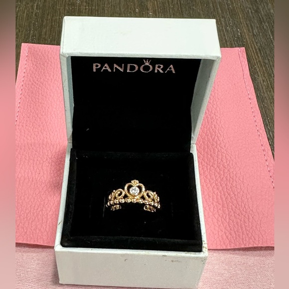 Pandora | Jewelry | Princess Tiara Ring | Poshmark